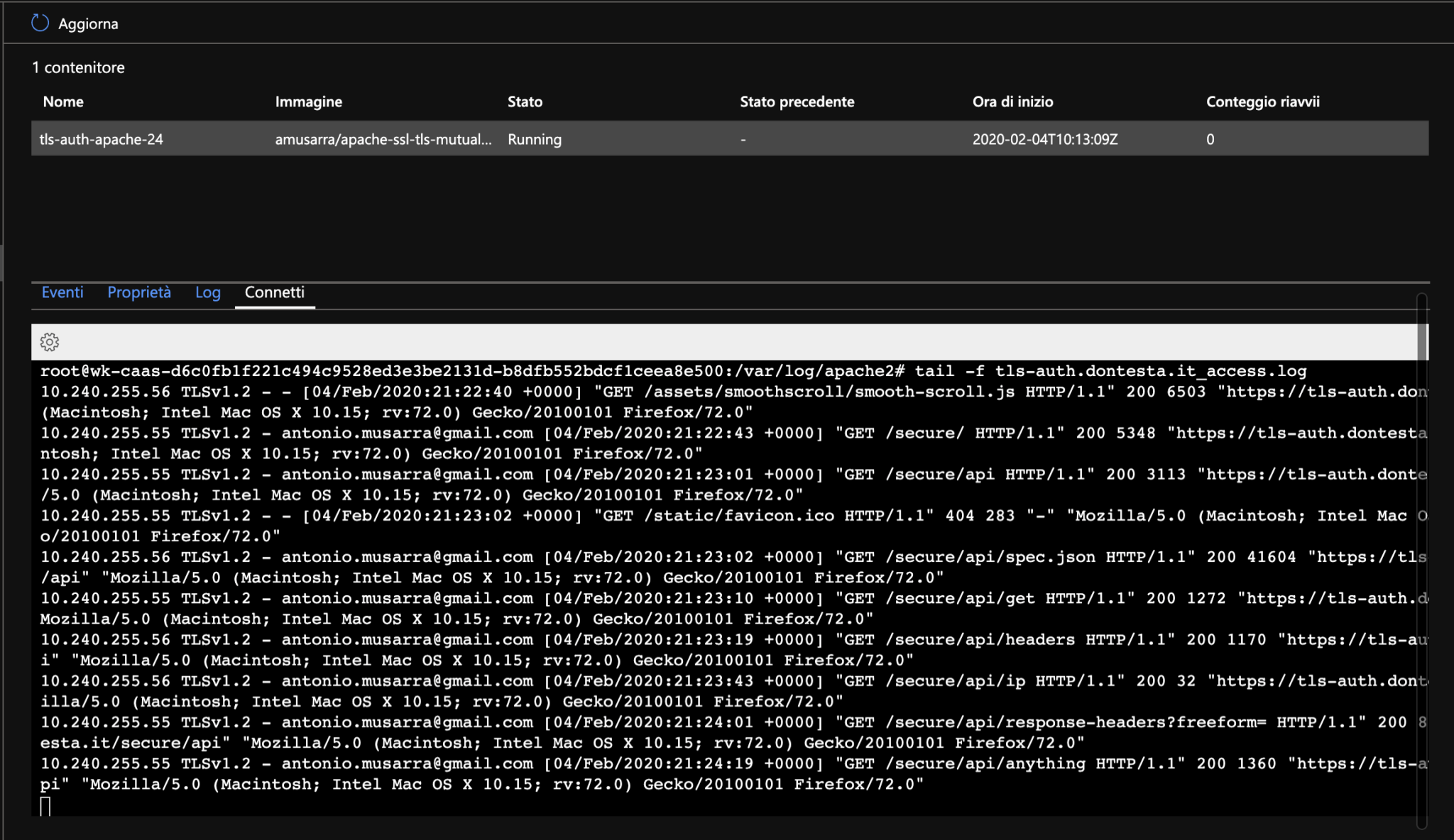 Docker Image Apache Ssltls Mutual Authentication On Azure Cloud